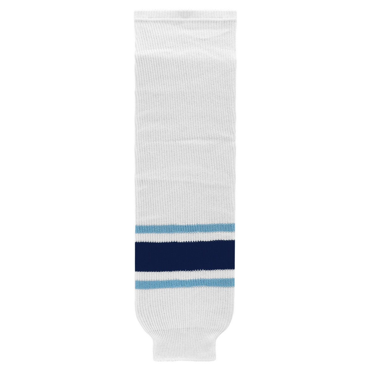 Knit Style White/Blue/Blue Hockey Socks – Jersey Factory USD